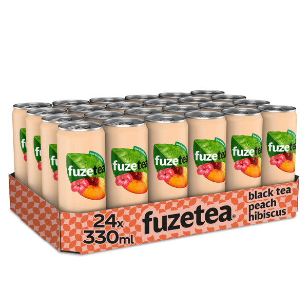 Fuze Tea Peach & Rose Cans - Box of 24 Cans x 33cl – Caffe' Buongiorno ...